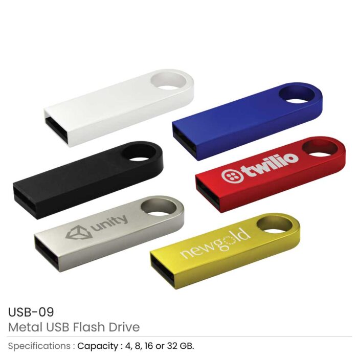 Metal USB Flash Drives - Iconique Gifts LLC